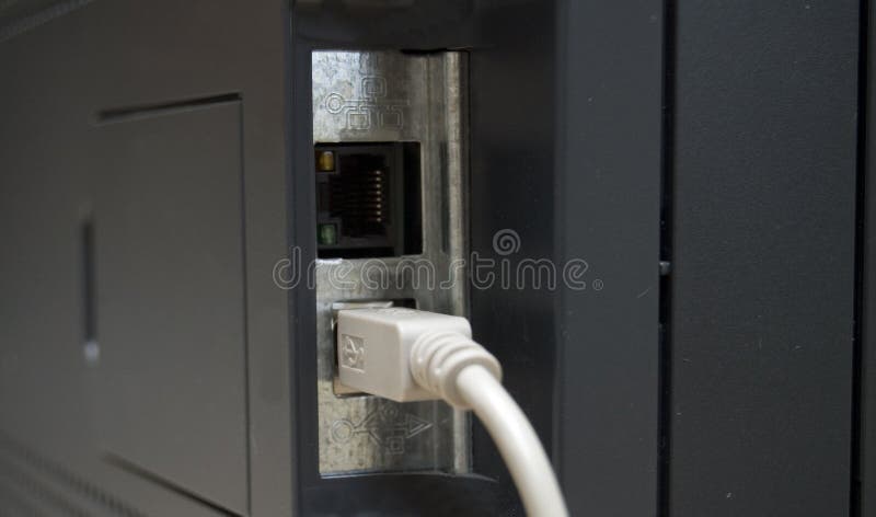 USB and network connection stock image. Image of computer - 11011335