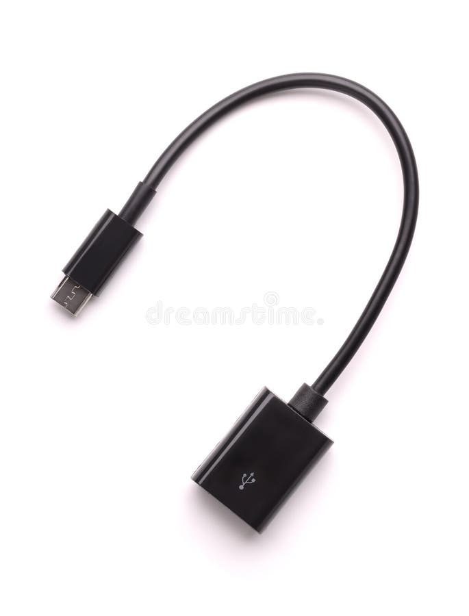 USB OTG cable stock image. Image of computers, device - 70453965
