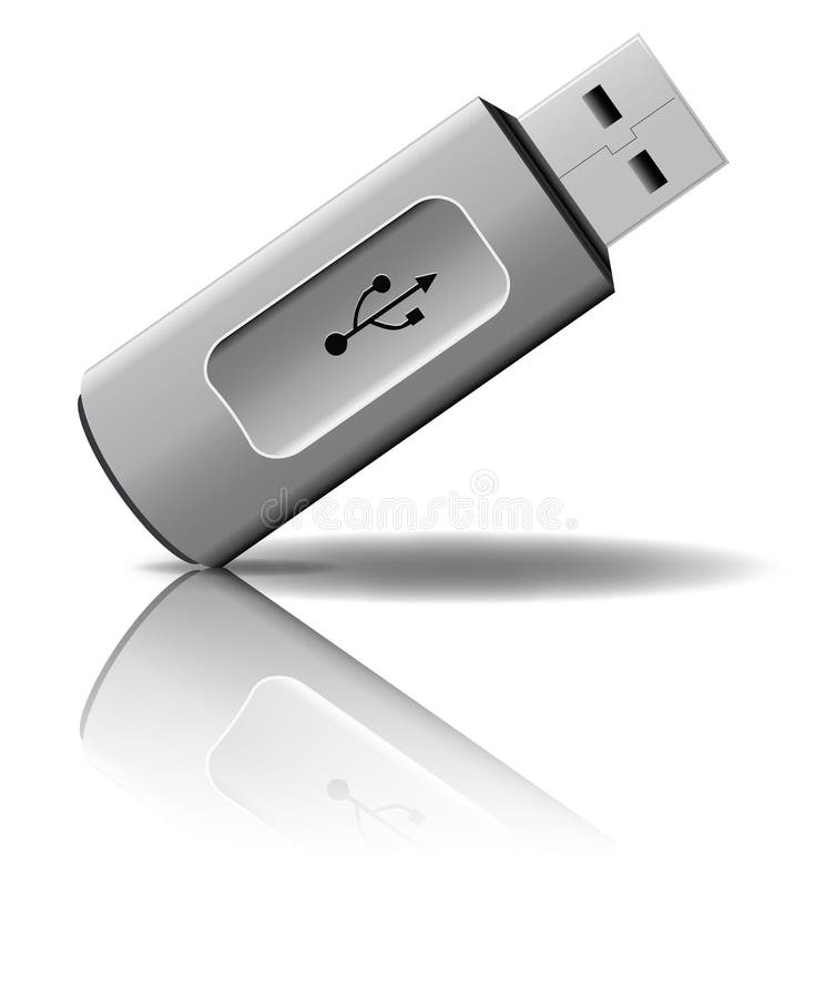 Usb pen icons stock vector. Illustration of reflection - 17638910