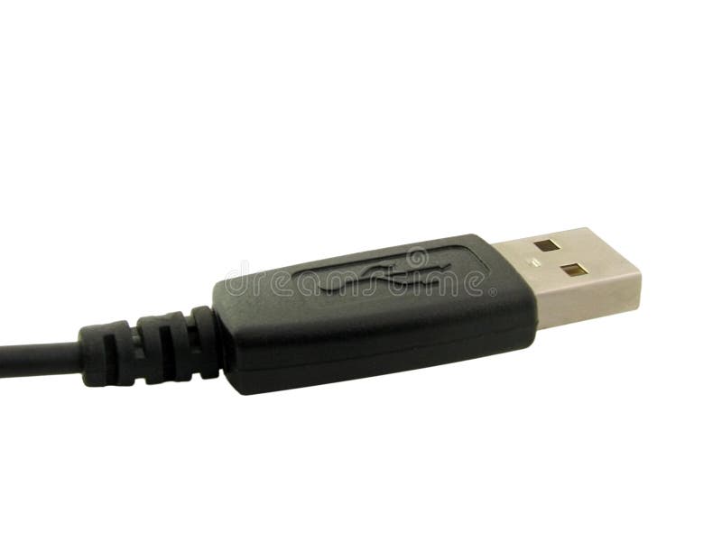 USB plug stock image. Image of connector, serial, white - 17565467