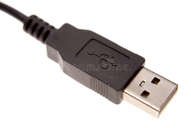 USB Plug stock image. Image of cable, plug, chrome, silver - 11237