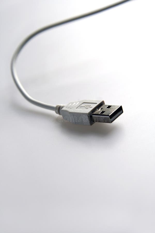 USB plug close-up stock image. Image of close, background - 208513