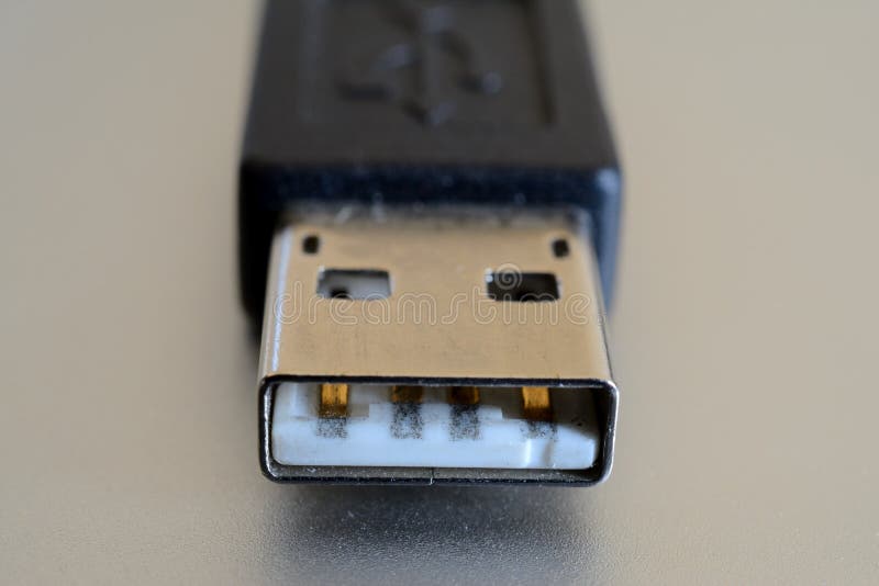 USB plug closeup stock photo. Image of plug, port, network - 74058942