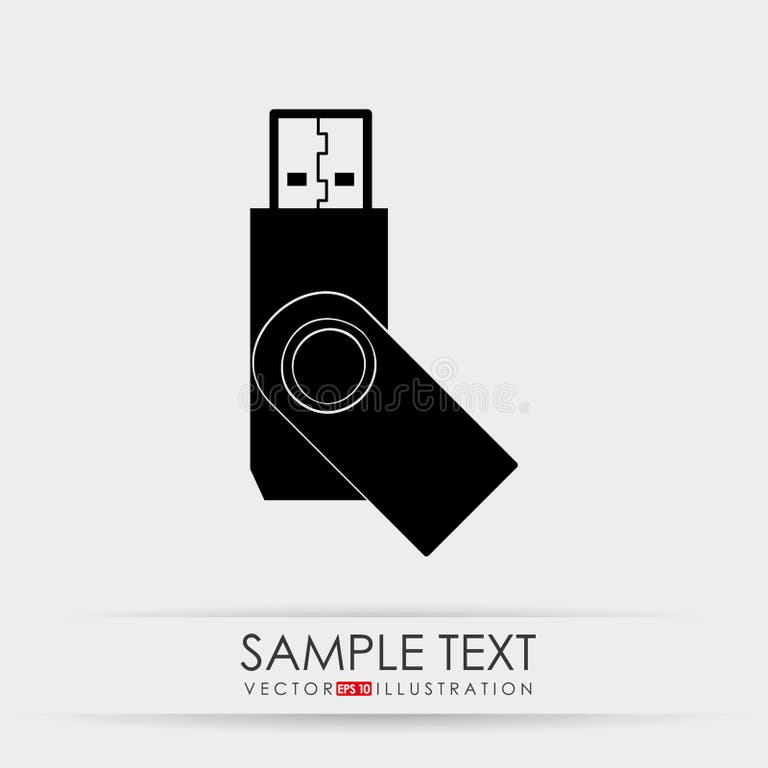 Usb plug design stock illustration. Illustration of information - 66942802