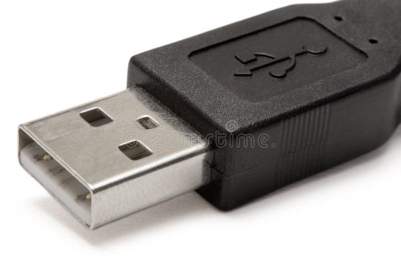 USB Plug Macro stock image. Image of hardware, connect - 600377