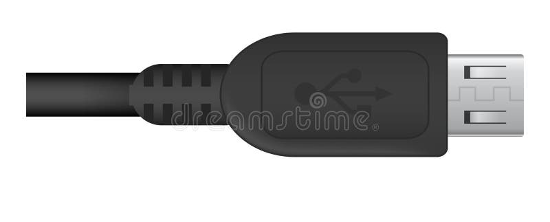 USB Plugs stock vector. Illustration of cable, black - 232012149
