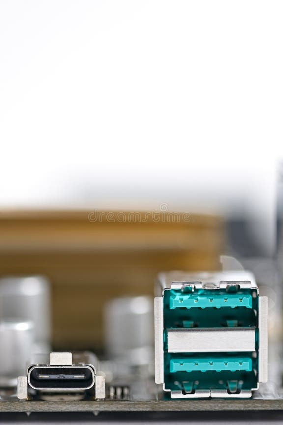 Usb 3.1 port stock photo. Image of double, plug, isolated - 85063186