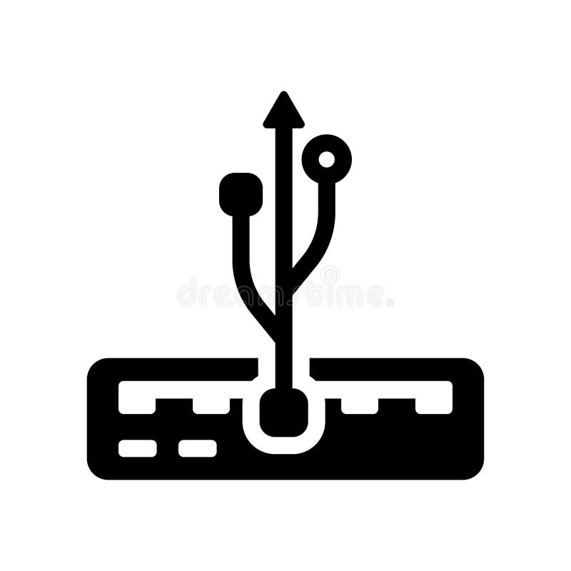 Port Sign Linear Icon. Modern Outline Port Sign Logo Concept on Stock ...