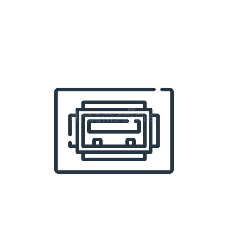 Usb Port Vector Icon. Usb Port Editable Stroke. Usb Port Linear Symbol ...