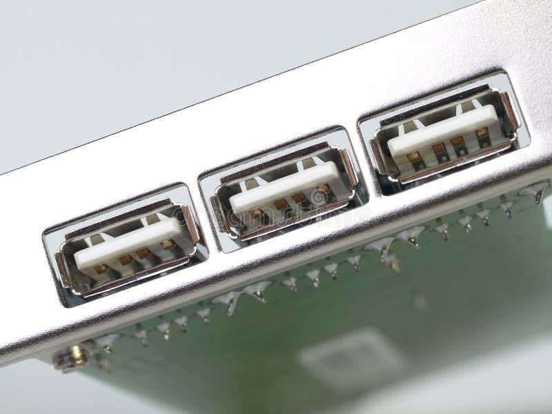 USB ports stock image. Image of networking, white, communication - 6580097