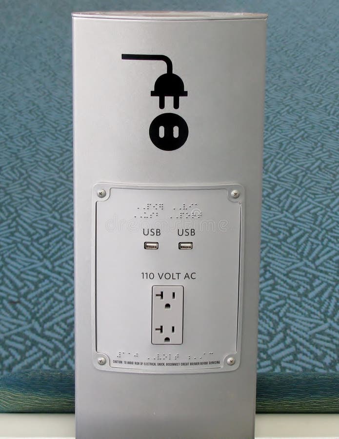 USB Ports and Electric Plug Socket Stock Photo - Image of fire ...