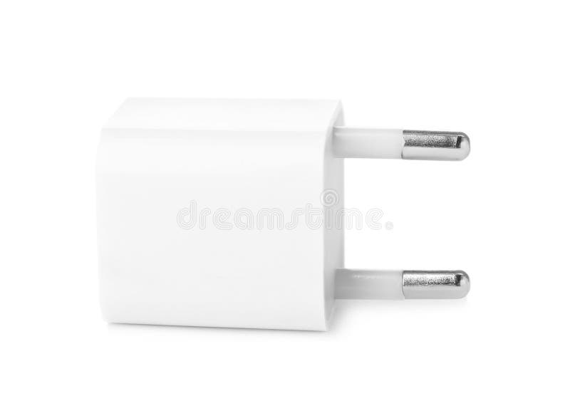 USB Power Adapter for Battery Charging Isolated Stock Image - Image of ...