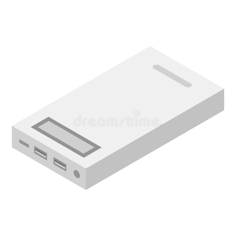 Usb Power Bank Icon, Isometric Style Stock Vector - Illustration of ...