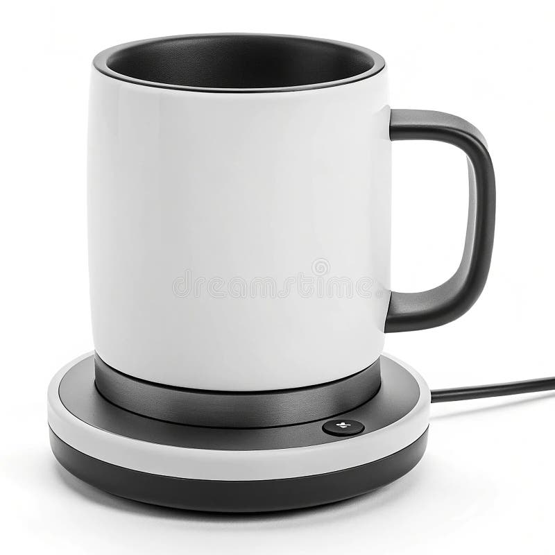 USB Powered Mug Warmer on White Background Stock Illustration ...