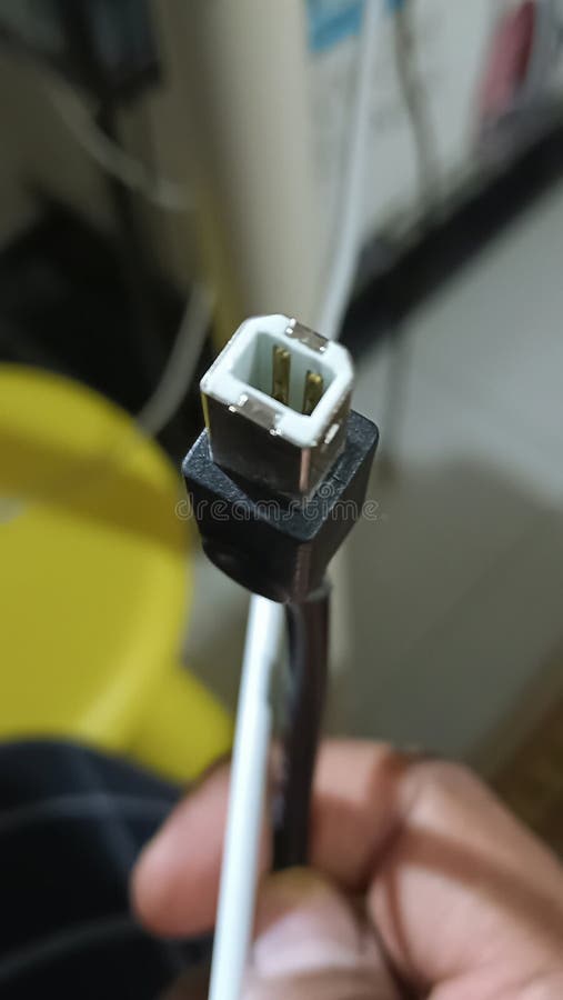 USB Printer Port Close Up stock image. Image of port - 291751117