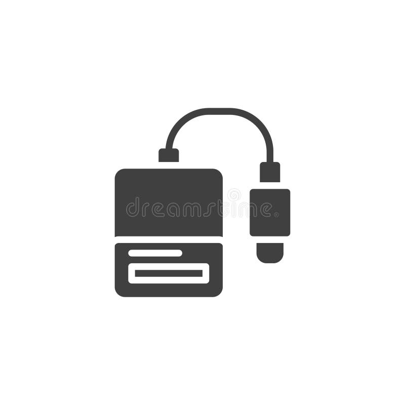 USB SD Card Reader Vector Icon Stock Vector - Illustration of perfect ...