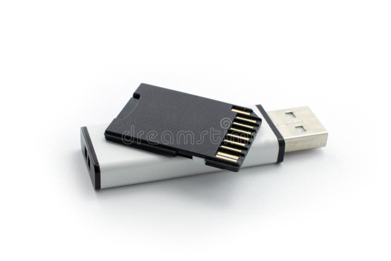 USB and SD Card - Storage Media - Data Protection Stock Image - Image ...