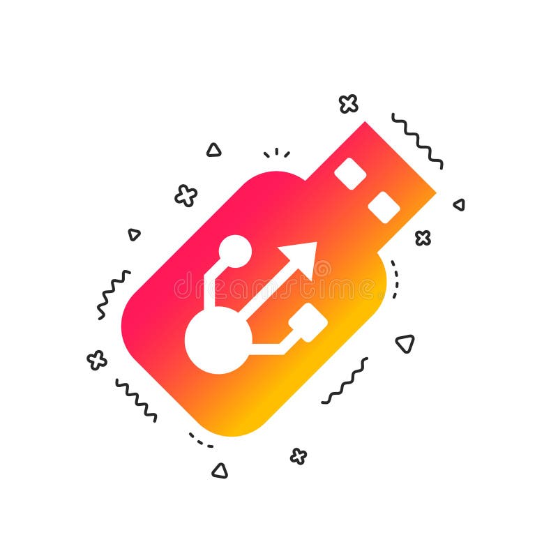 Usb Sign Icon. Usb Flash Drive Stick Symbol. Vector Stock Vector ...