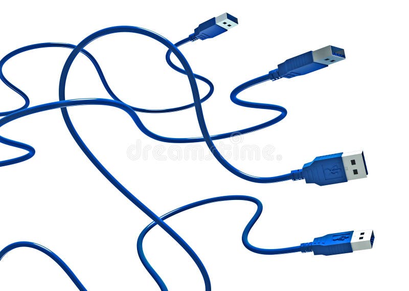 USB Snakes stock illustration. Illustration of drive, future - 1435327