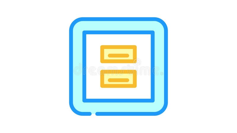 Double Socket Color Icon Animation Stock Footage - Video of power ...