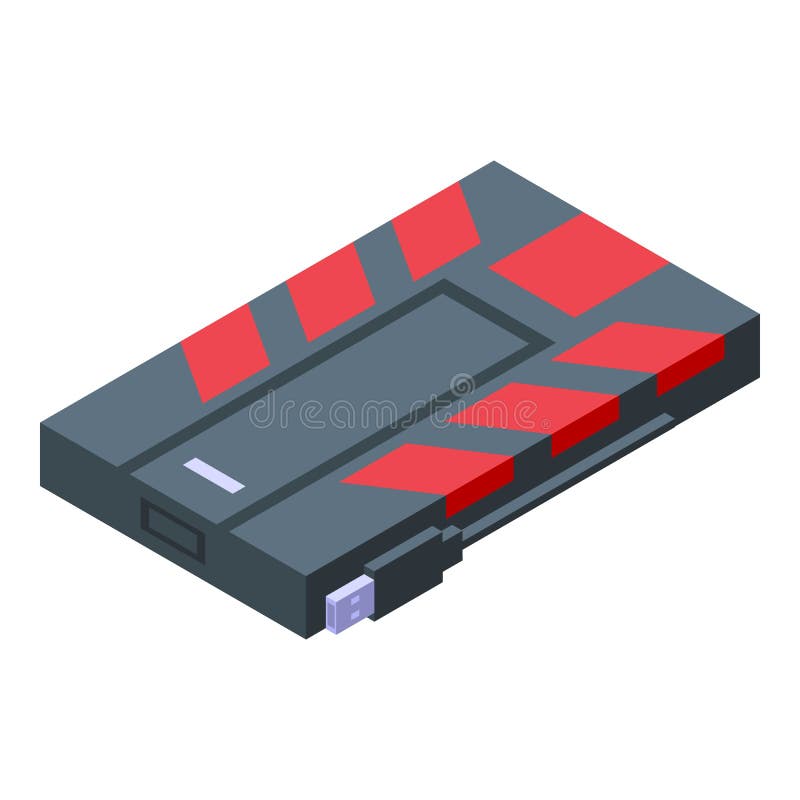 Usb Ssd Icon Isometric Vector. Data Storage Stock Illustration ...