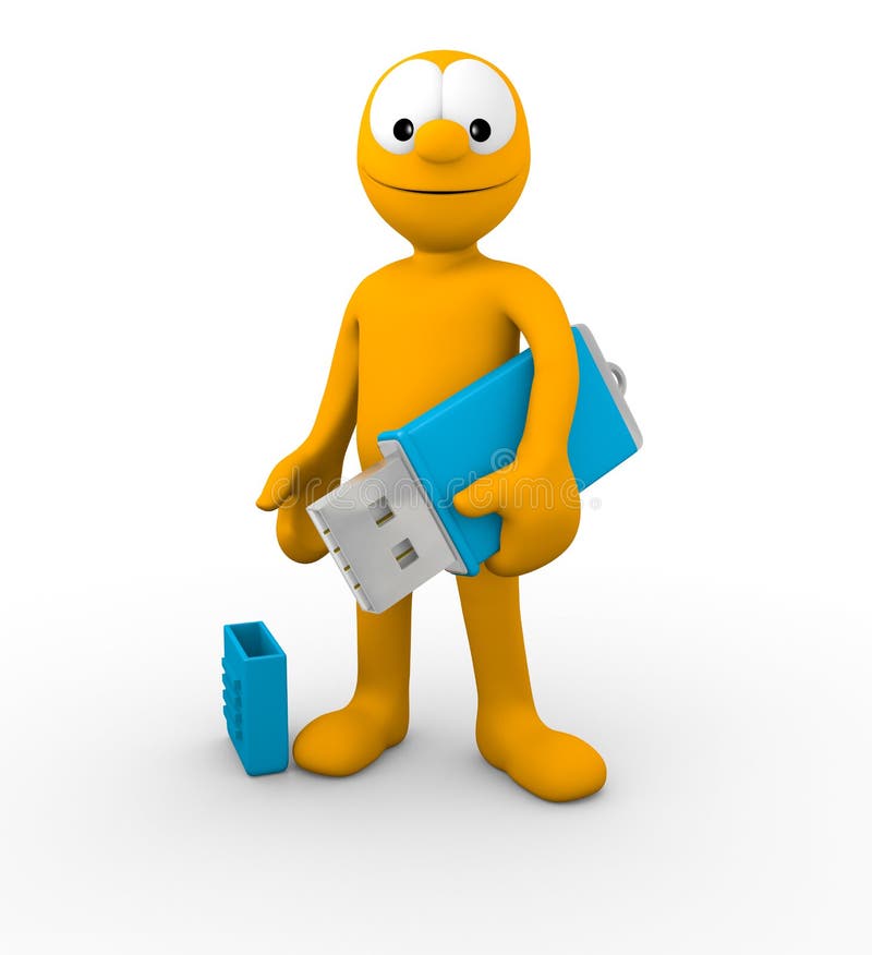 USB Stick stock illustration. Illustration of communication - 27527064