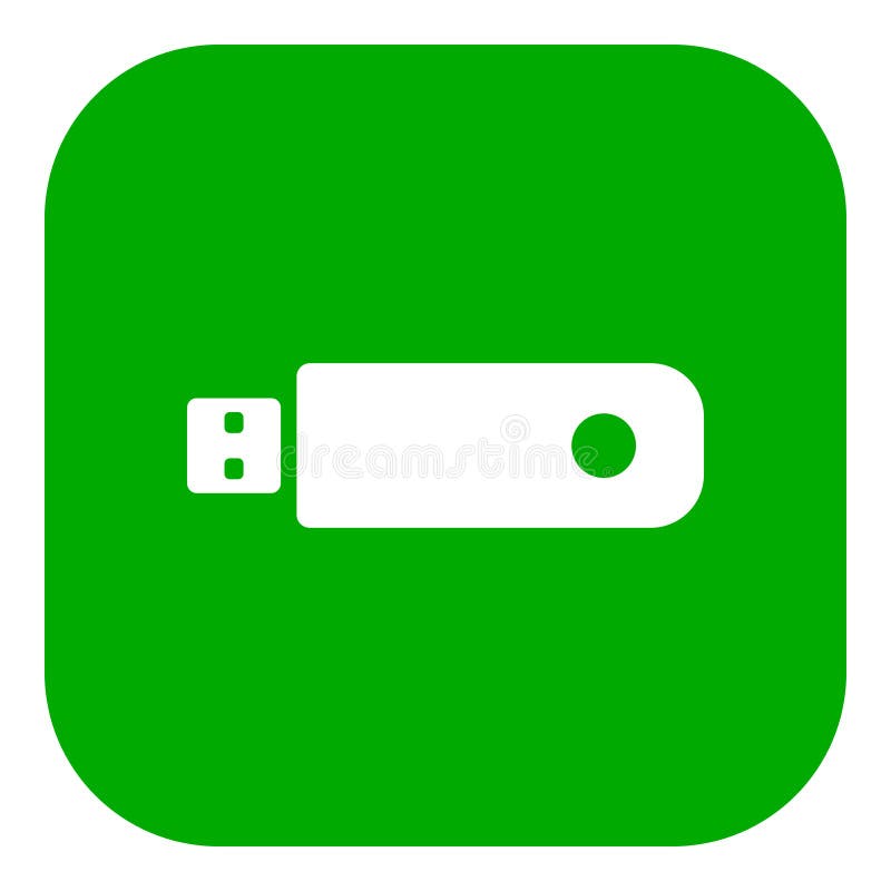 USB stick and app icon stock vector. Illustration of drive - 245779839
