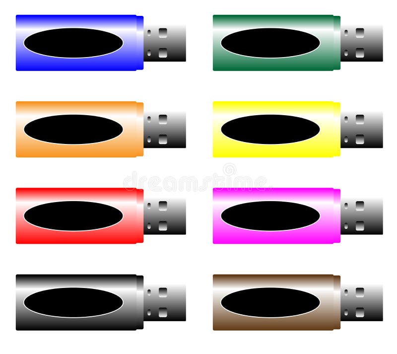 USB Stick stock illustration. Illustration of leaflet - 52341758