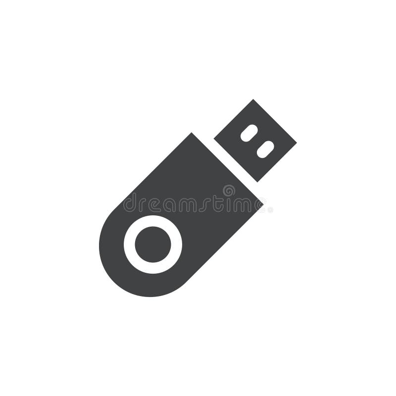 Usb Stick Icon Simple Vector Symbol Stock Vector - Illustration of logo ...