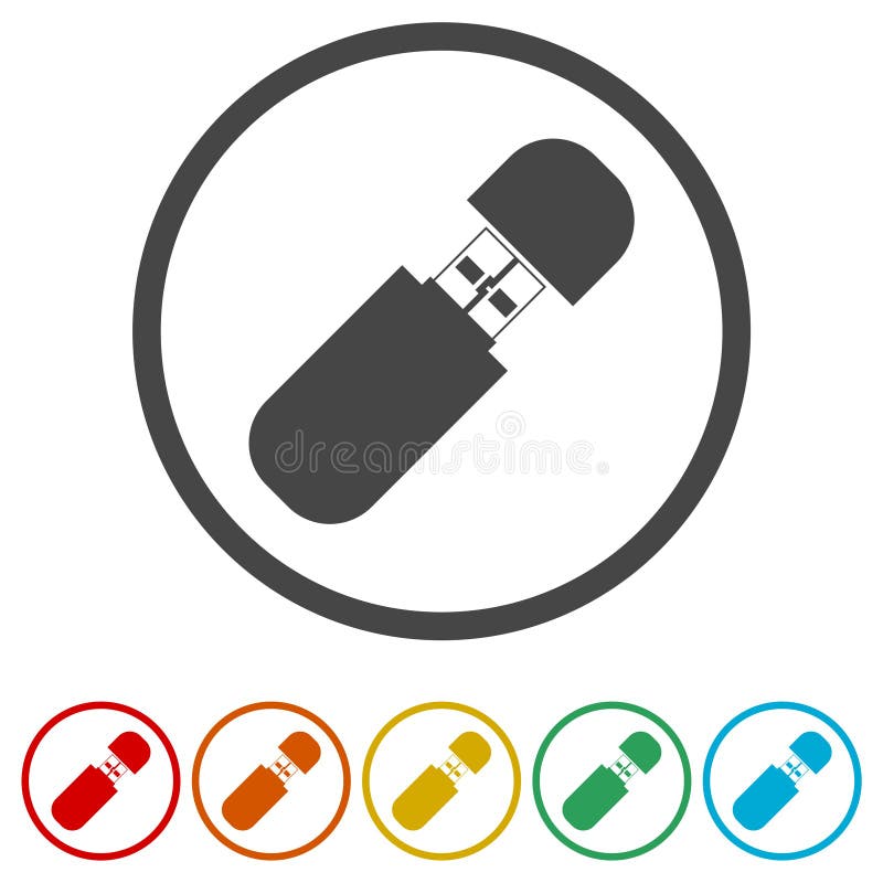 Usb Stick Icon Stock Illustrations – 7,647 Usb Stick Icon Stock ...