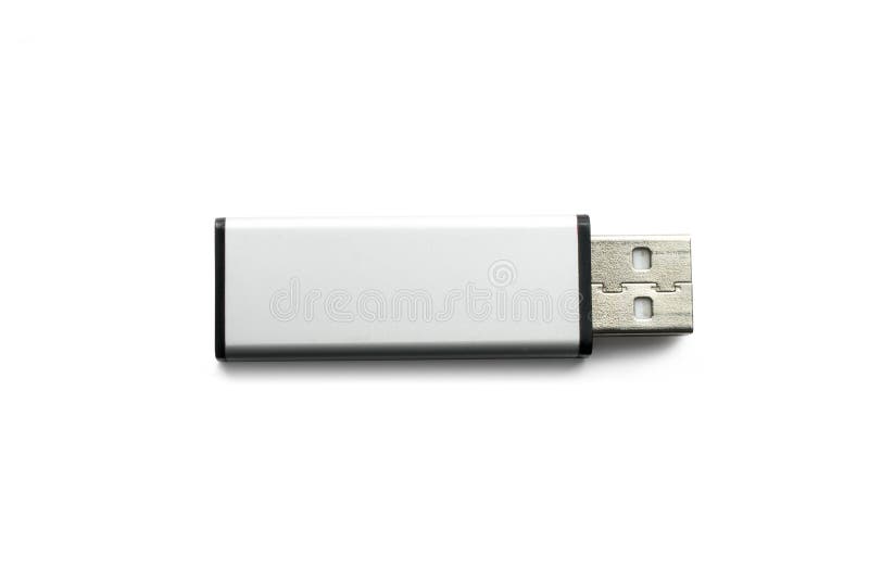 USB Stick - Storage Media Isolated on White Stock Photo - Image of ...