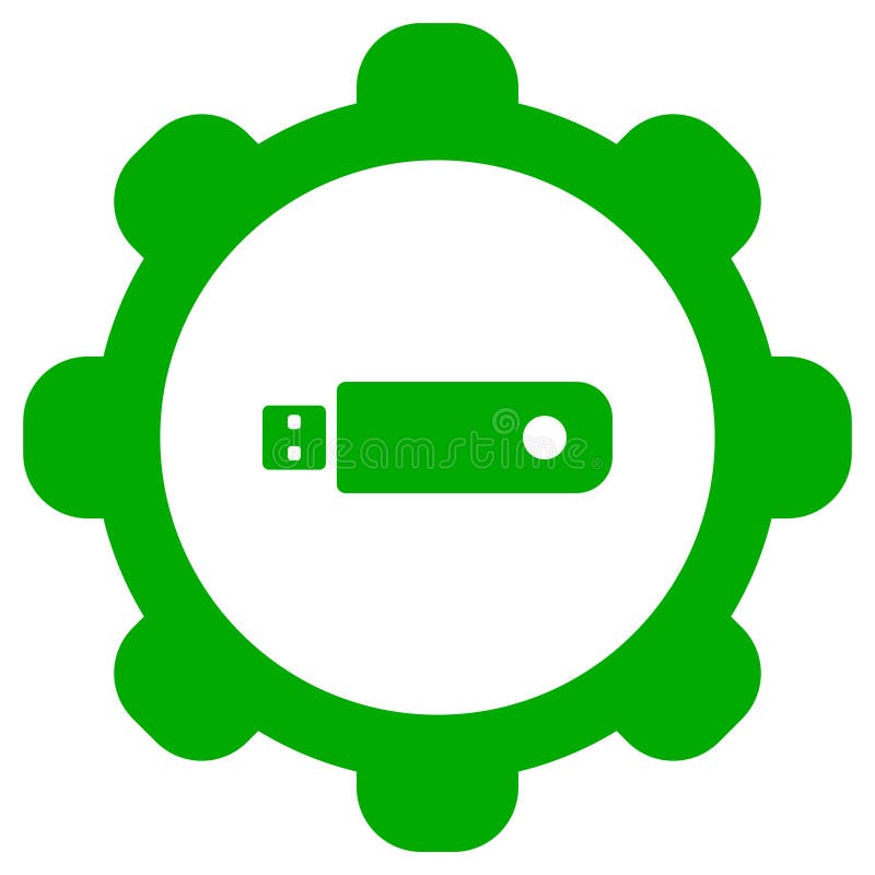 USB stick and wheel stock vector. Illustration of wheel - 254686040
