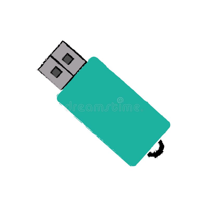 USB storage device stock illustration. Illustration of information ...