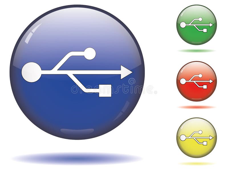 USB Symbol stock illustration. Illustration of icon, triangle - 3382996