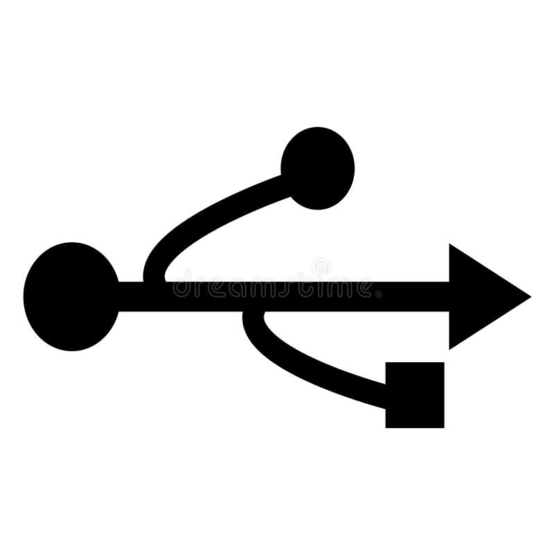 USB Symbol Vector Icon. Vector Illustration EPS 10 Stock Vector ...
