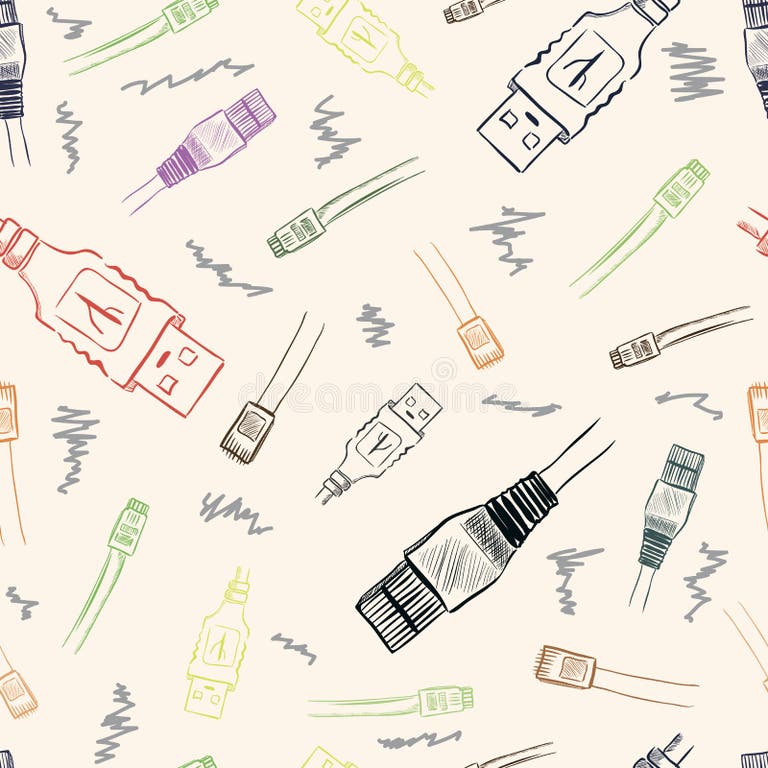 USB texture stock vector. Illustration of connect, connection - 42128217