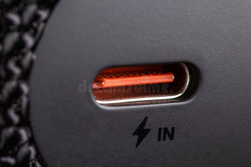 USB Type C Connector Ready for Connection Close-up Stock Photo - Image ...