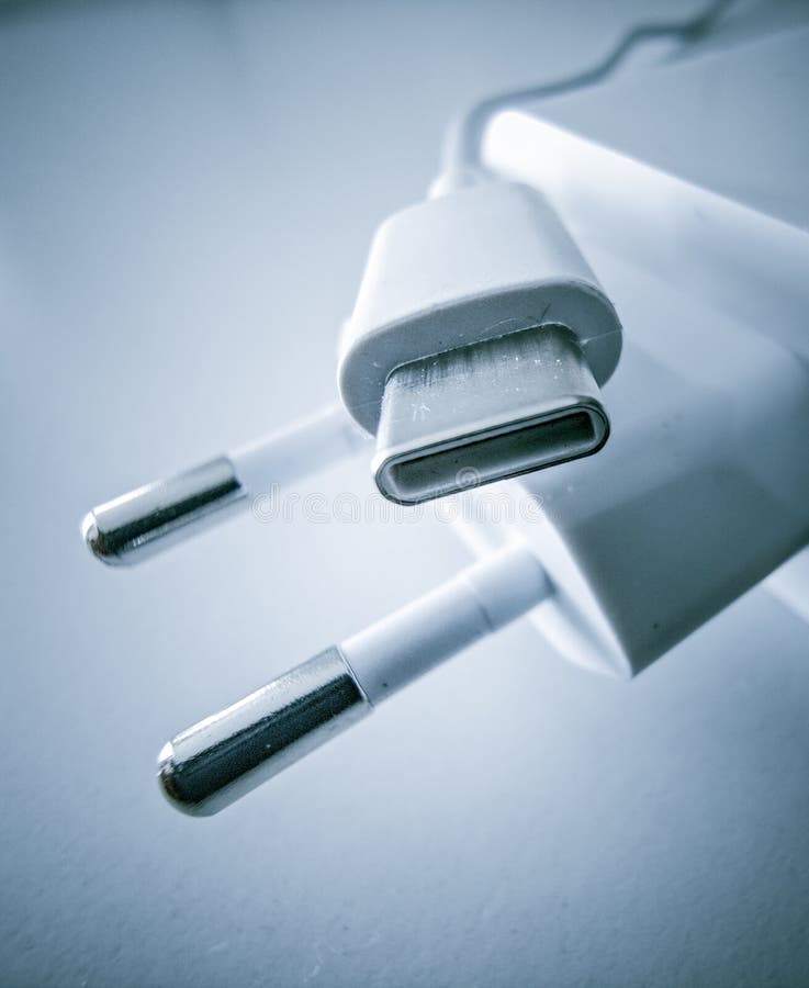 USB Type C Connector and Smartphone Charger Stock Image - Image of ...