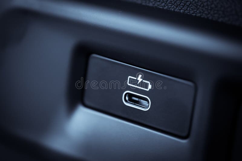 USB Type C socket stock photo. Image of detail, mobile - 132732156