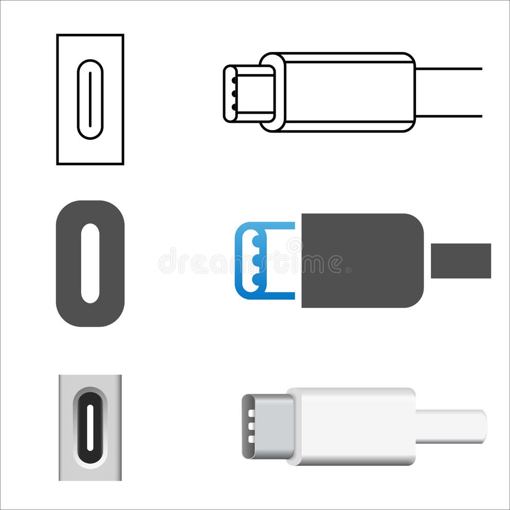 Type C Usb Stock Illustrations – 998 Type C Usb Stock Illustrations ...