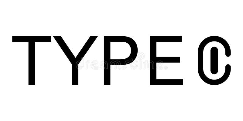 Usb Type C Universele Compacte Poort Connector Logo Vector Type C ...