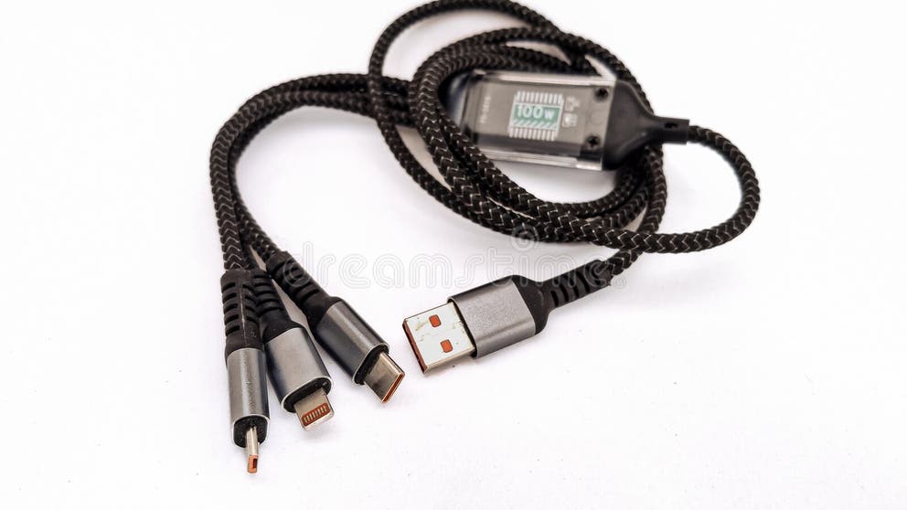 USB Type-a Cable Adapter To Three Different Plugs – Circular Design ...