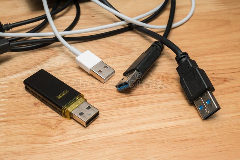 USB Type a Plugs and Devices Stock Image - Image of power, cable: 101654235