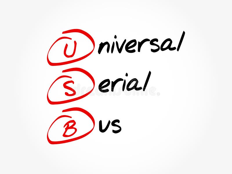 Universal Serial Bus Usb Usb Cable Stock Illustrations – 382 Universal ...