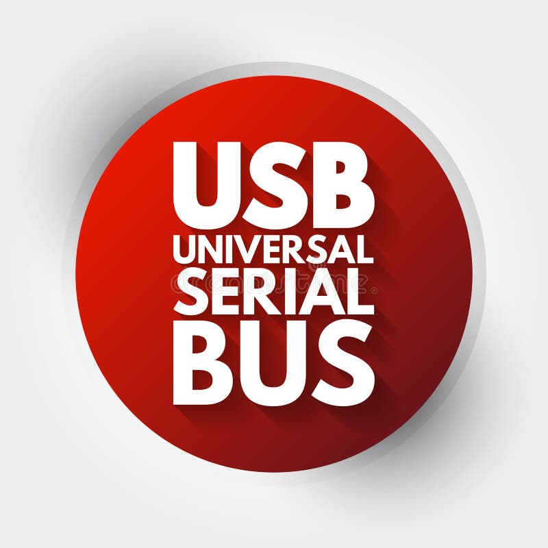 USB - Universal Serial Bus Acronym, Technology Concept Background Stock ...