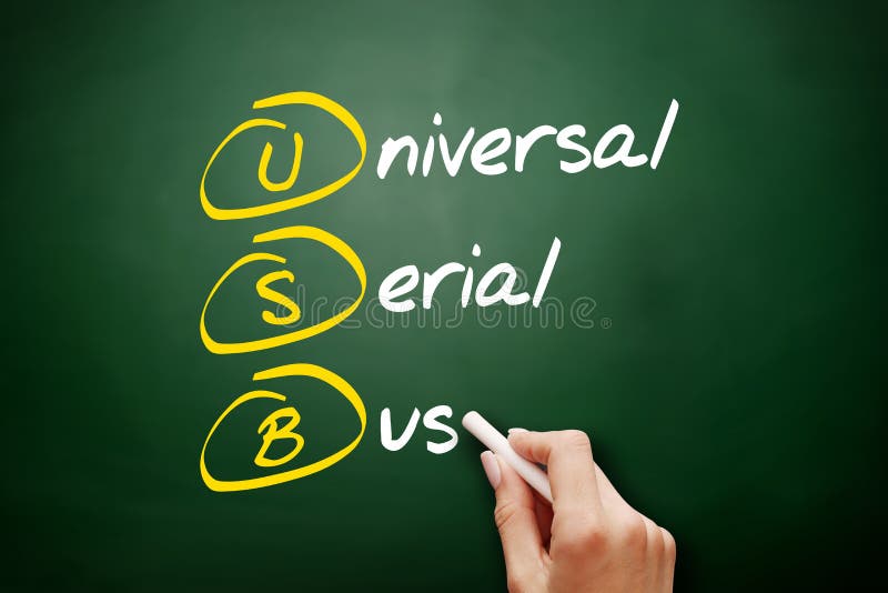 USB - Universal Serial Bus Acronym Stock Image - Image of component ...