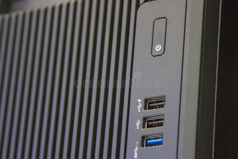 USB Version 3.0 and Button Off in Black Model Stock Photo - Image of ...