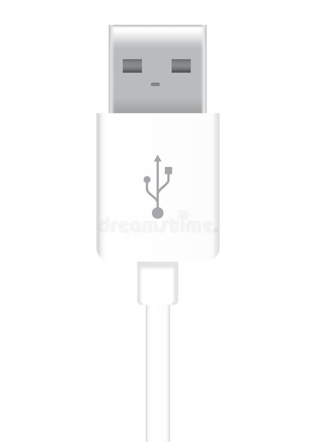 USB Cable Flat Icon, Connector and Charger Stock Vector - Illustration ...