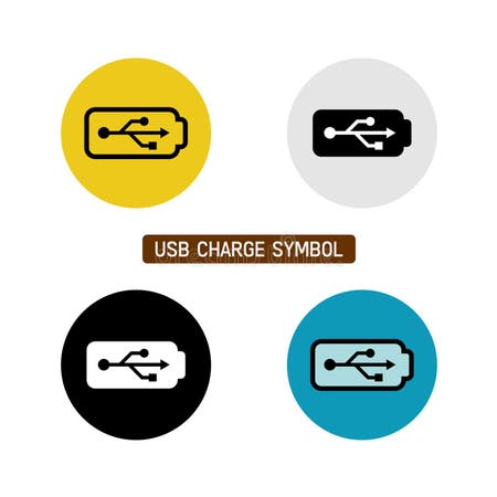USB charge symbol stock vector. Illustration of environment - 103290794