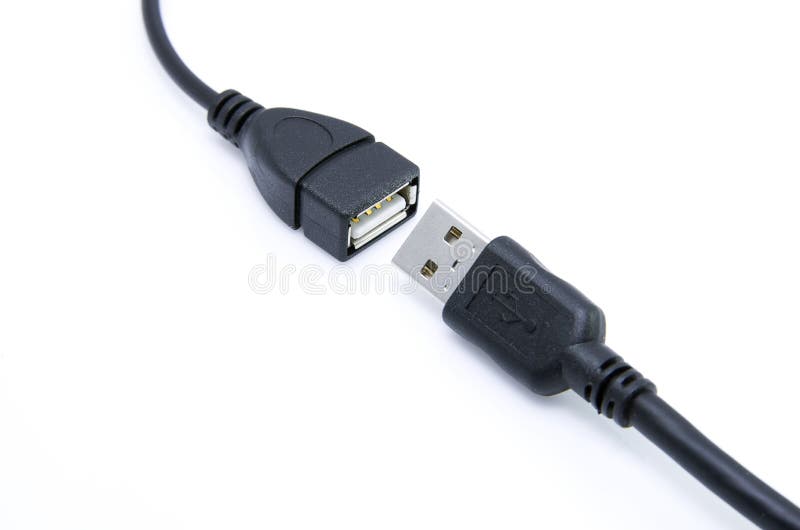 USB Wire for Internet Connection Stock Image - Image of external ...